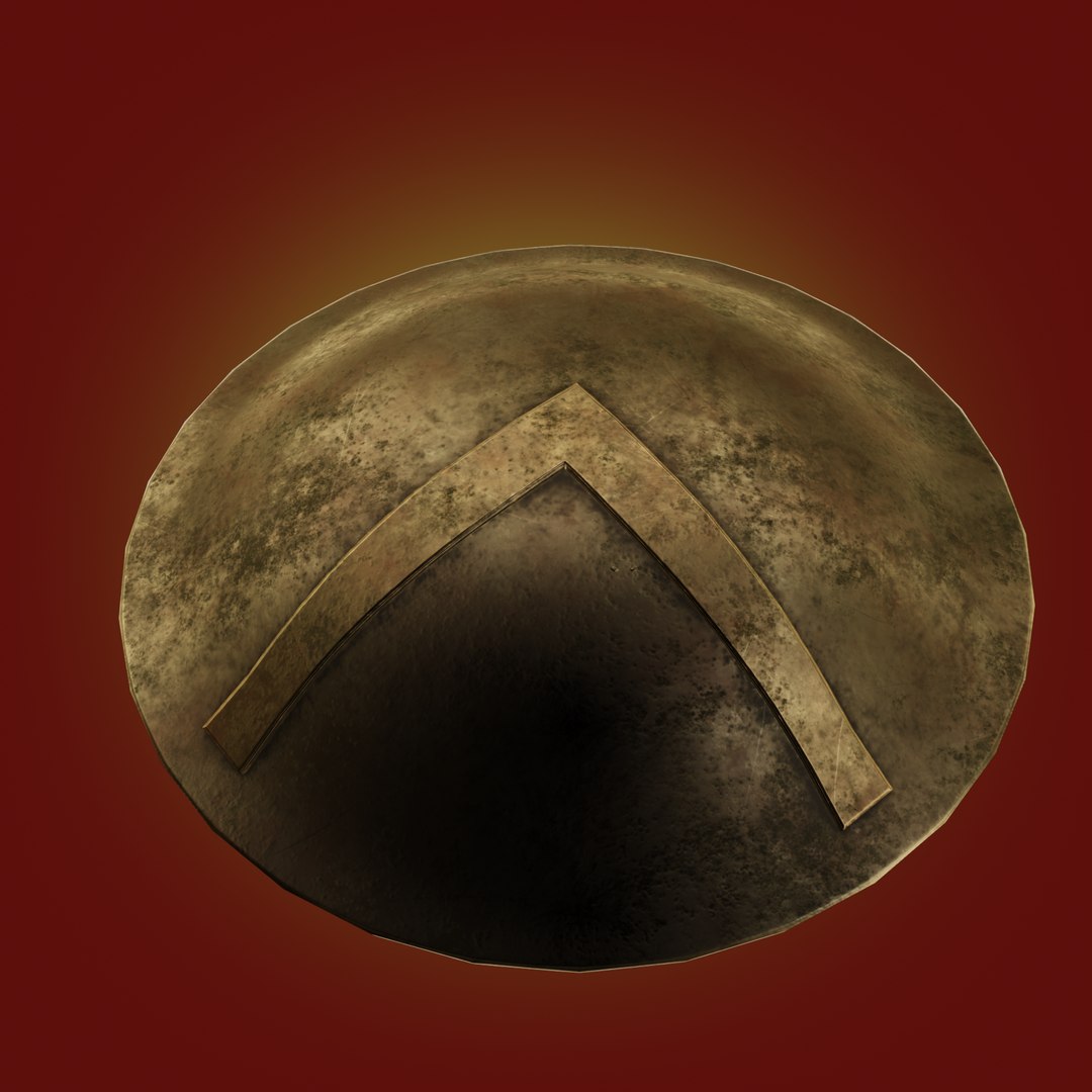 Spartan shield 3D model - TurboSquid 1919980