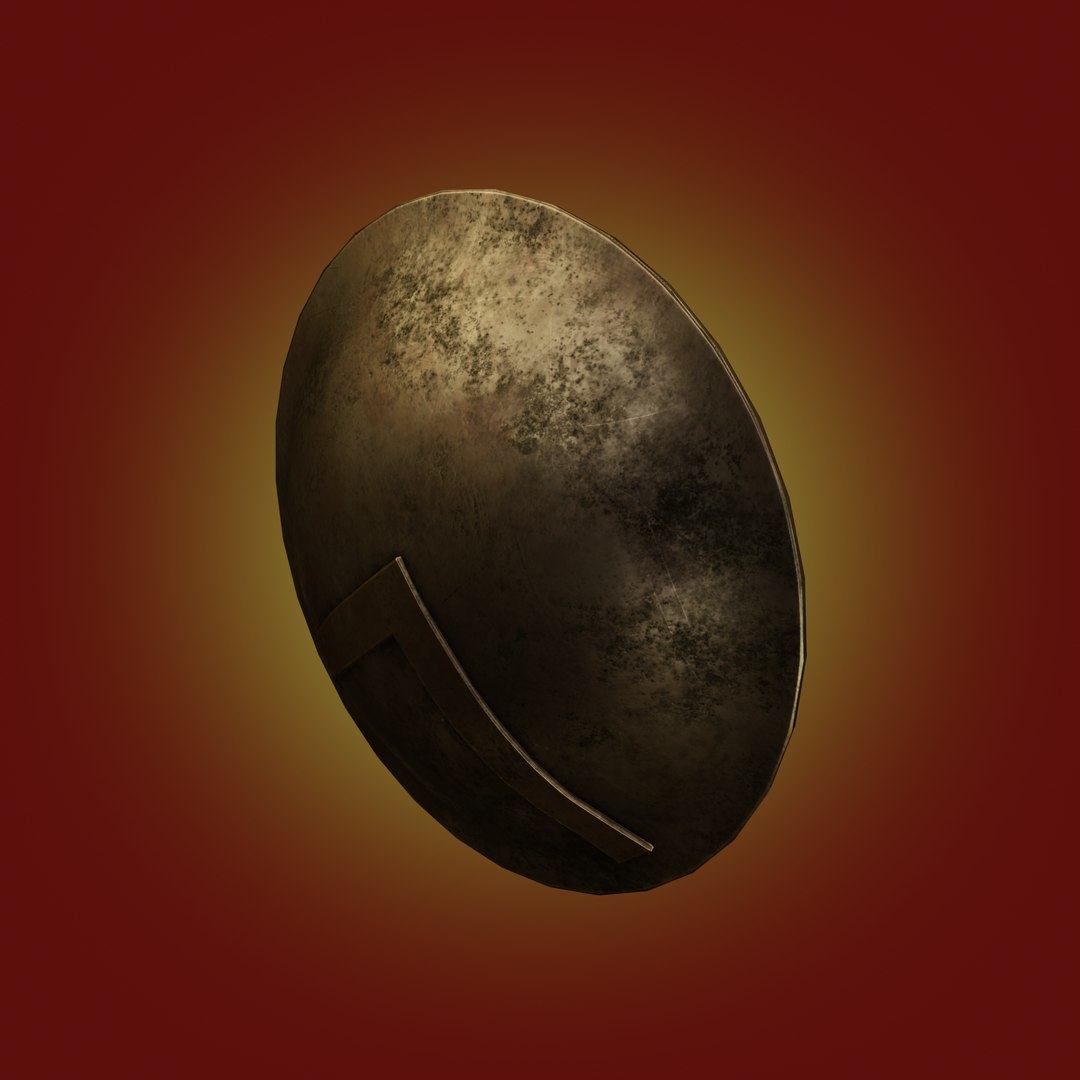 Spartan shield 3D model - TurboSquid 1919980