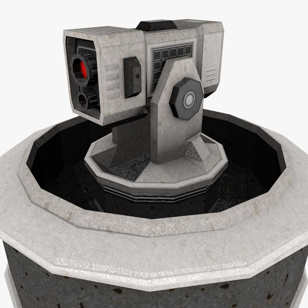 modelo 3d Cañón de torreta - TurboSquid 1328973