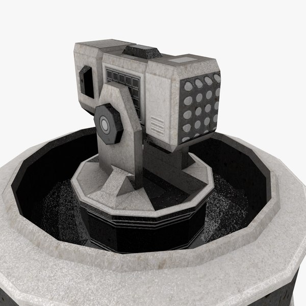 3D cannon turret model - TurboSquid 1328973