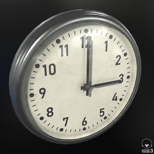 3D clock asset real - TurboSquid 1247608