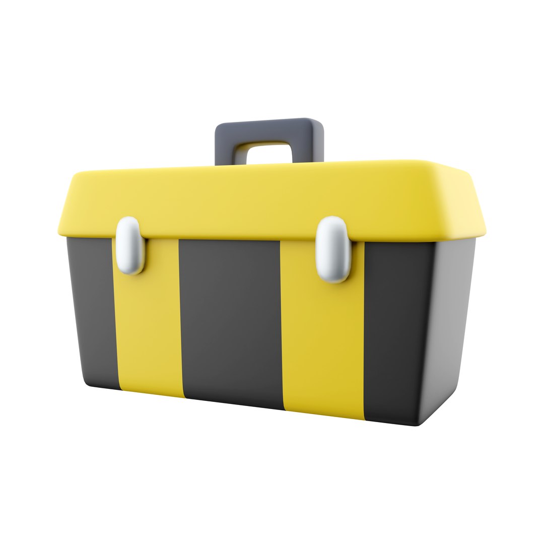 3D plastic toolbox icon - TurboSquid 2045308