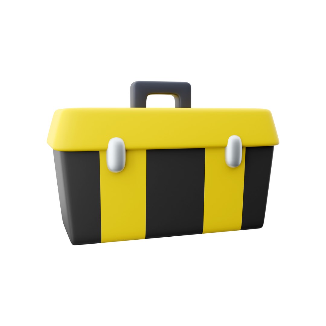 3D plastic toolbox icon - TurboSquid 2045308