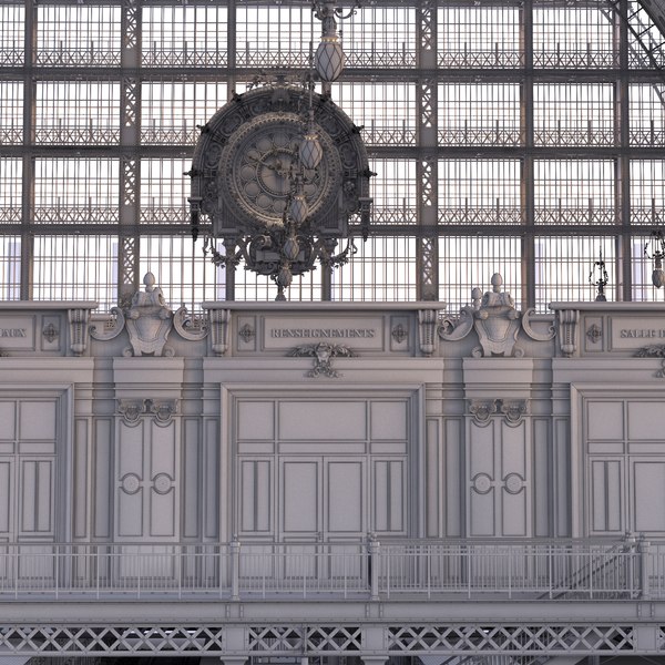 photorealistic train station la 3d max