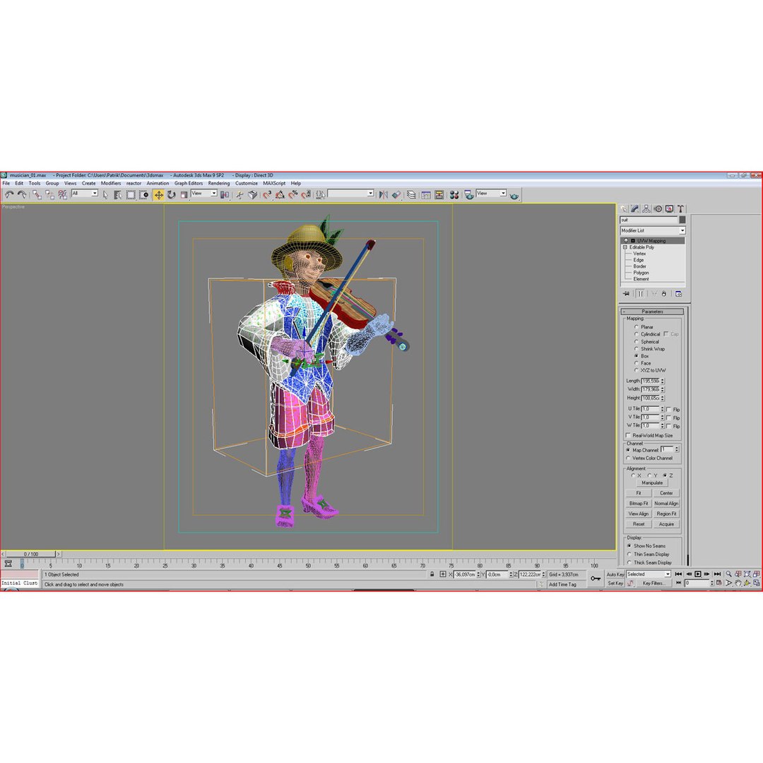 Max Cartoon Character Musician