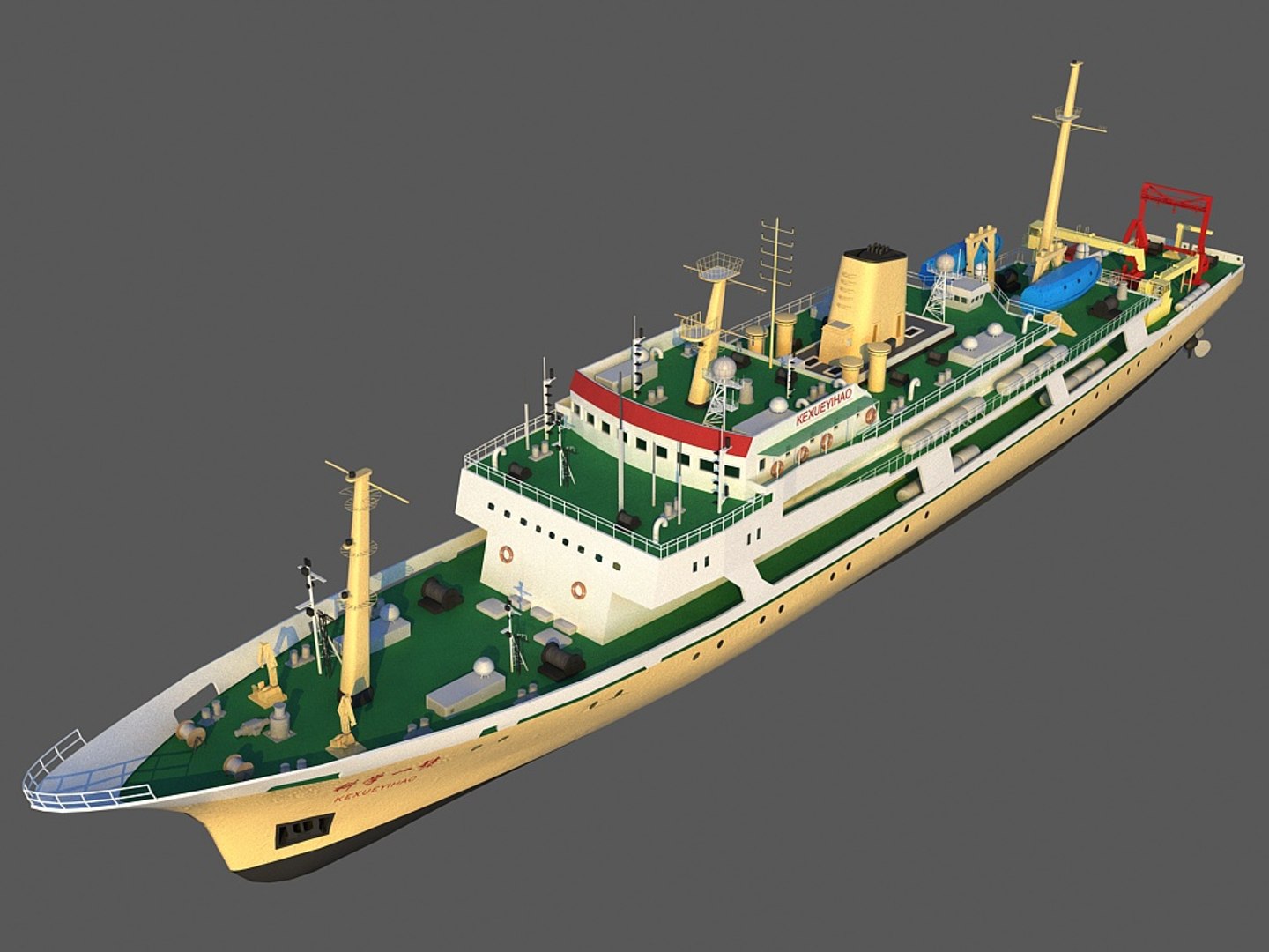 3D Scientific Research Ship 2 - TurboSquid 1594336