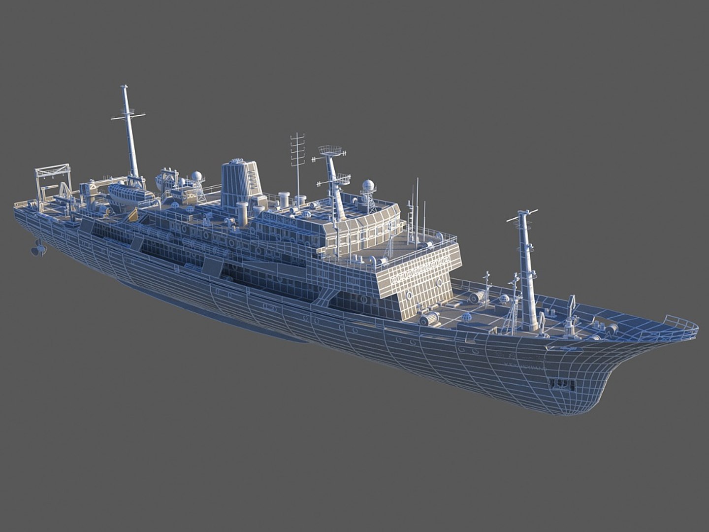 3D Scientific Research Ship 2 - TurboSquid 1594336