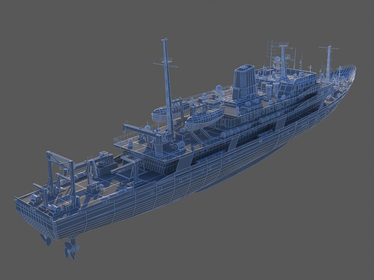 3D Scientific Research Ship 2 - TurboSquid 1594336