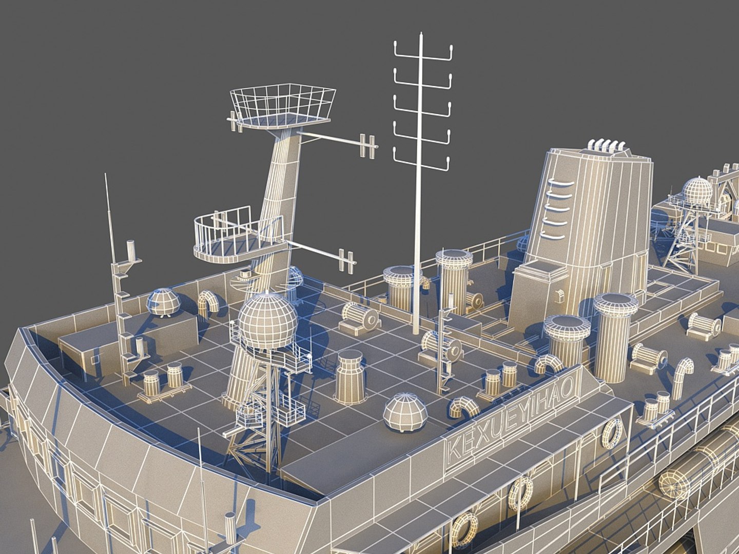 3D Scientific Research Ship 2 - TurboSquid 1594336