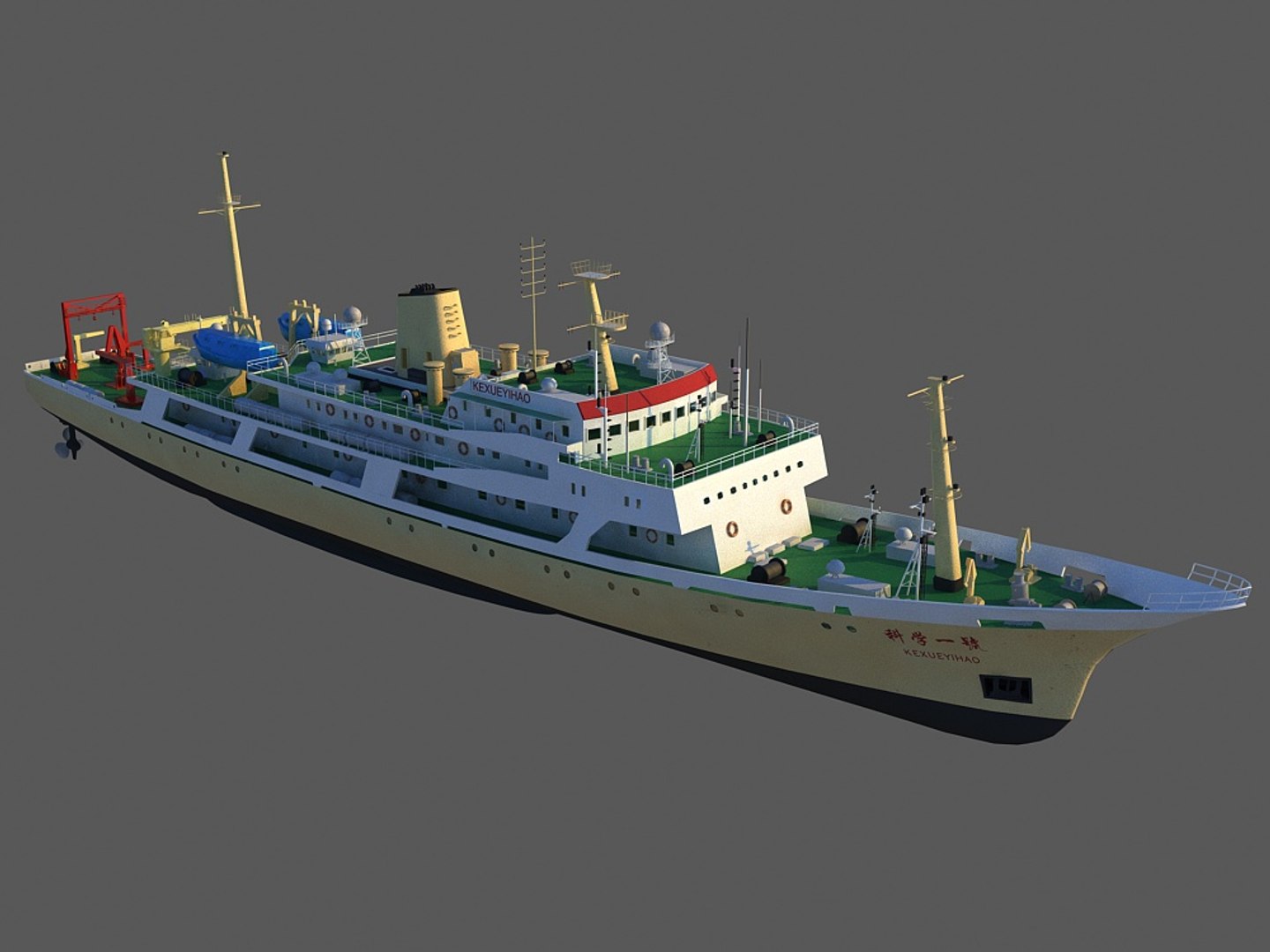 3D Scientific Research Ship 2 - TurboSquid 1594336