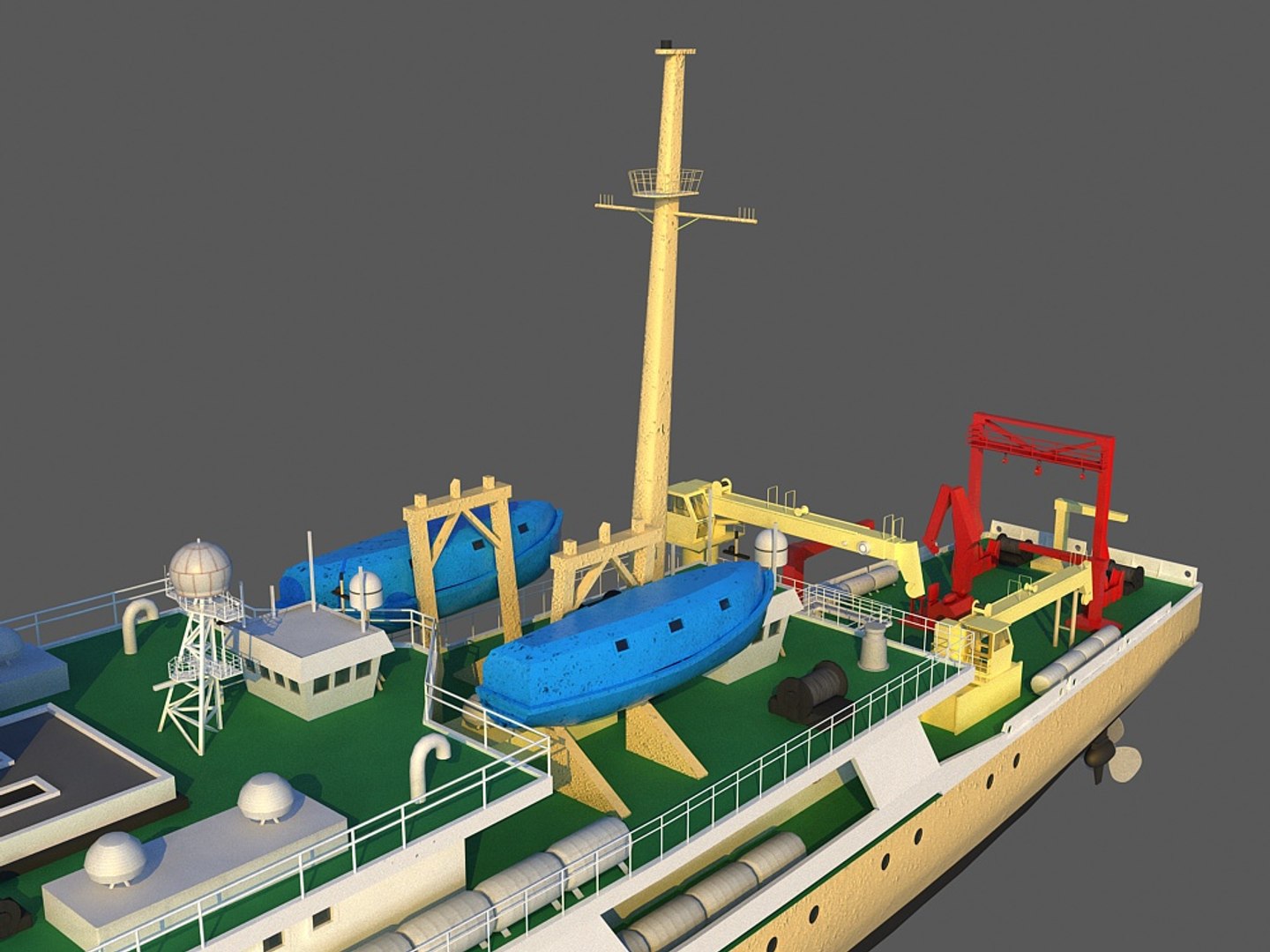 3D Scientific Research Ship 2 - TurboSquid 1594336