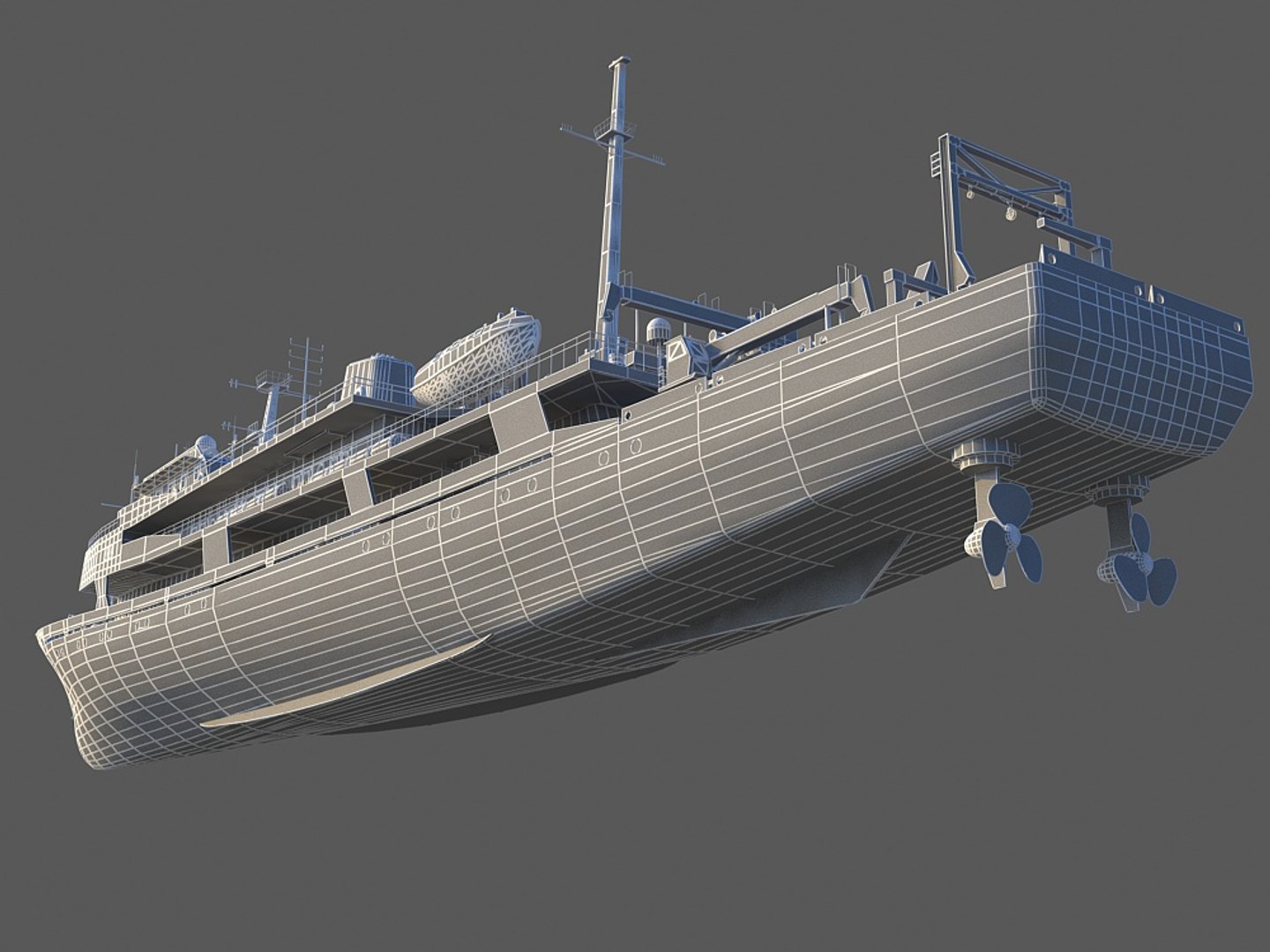3D Scientific Research Ship 2 - TurboSquid 1594336