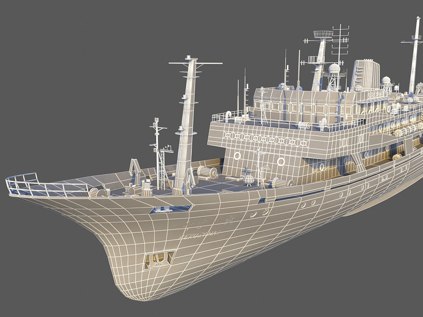 3D Scientific Research Ship 2 - TurboSquid 1594336