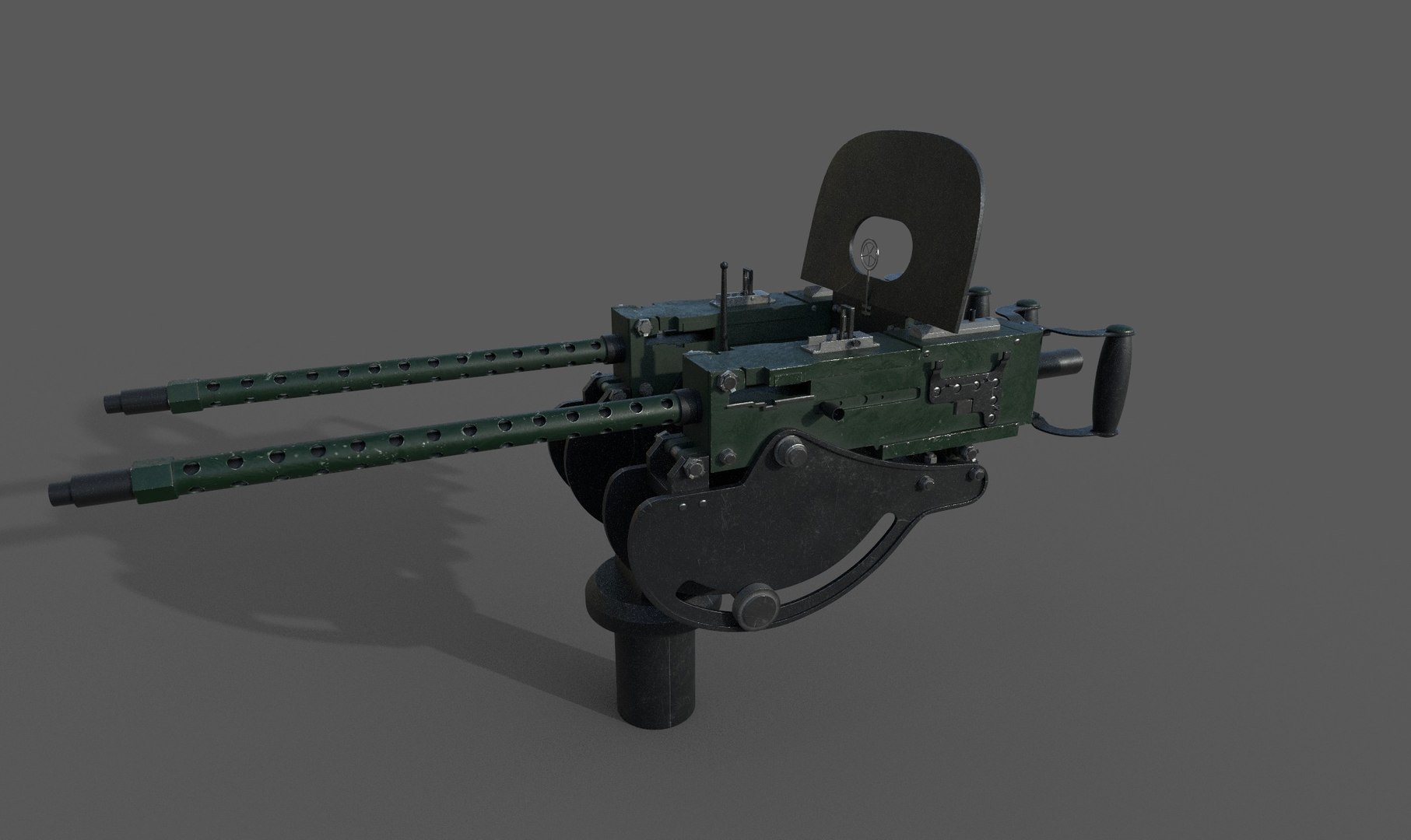 Machine Gun Turret 3D Model - TurboSquid 1661409