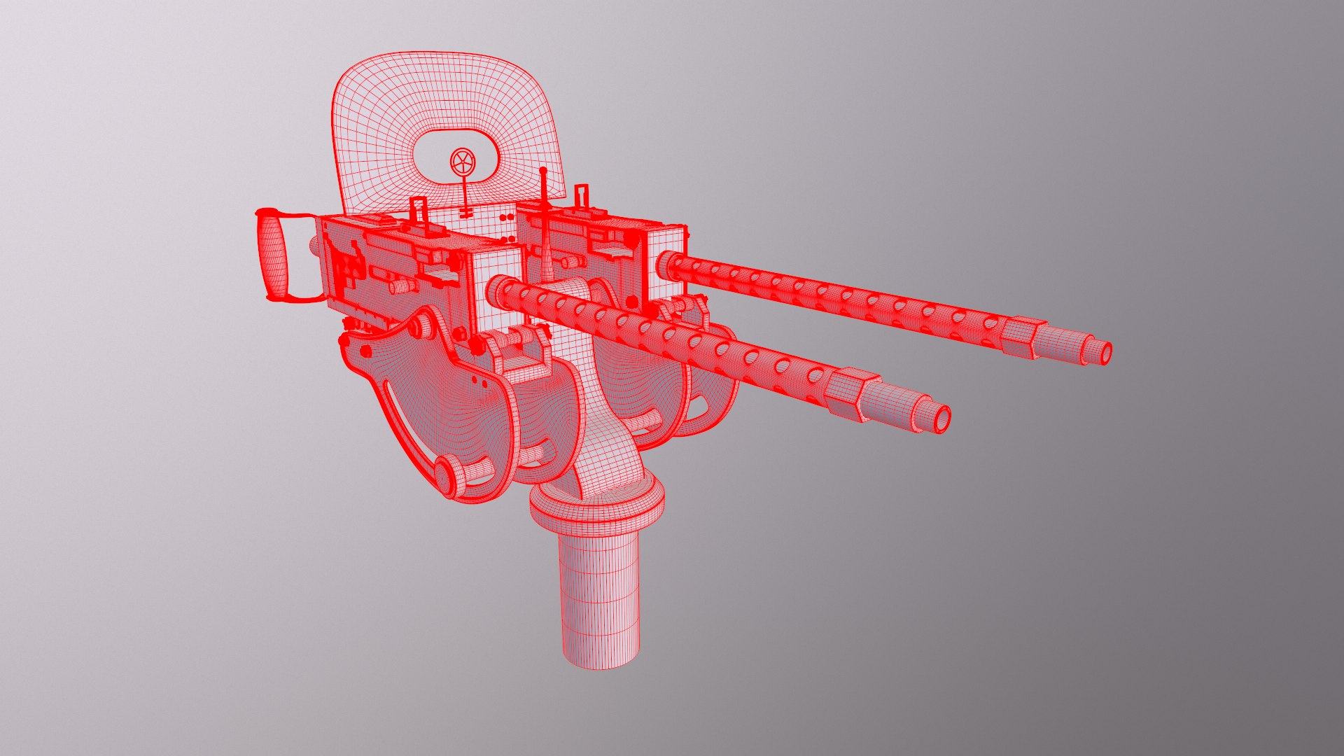 Machine Gun Turret 3D Model - TurboSquid 1661409