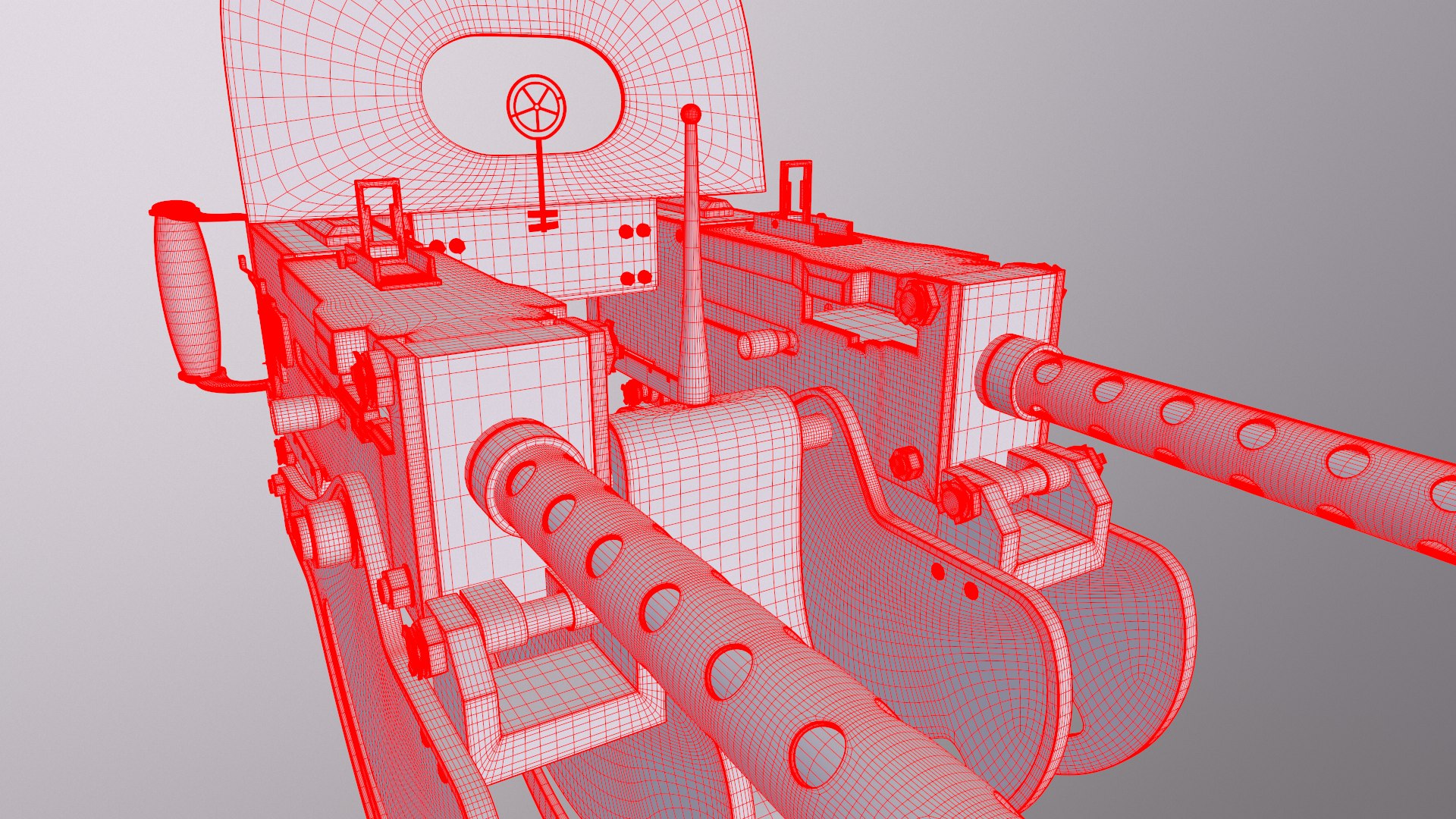 Machine Gun Turret 3D Model - TurboSquid 1661409
