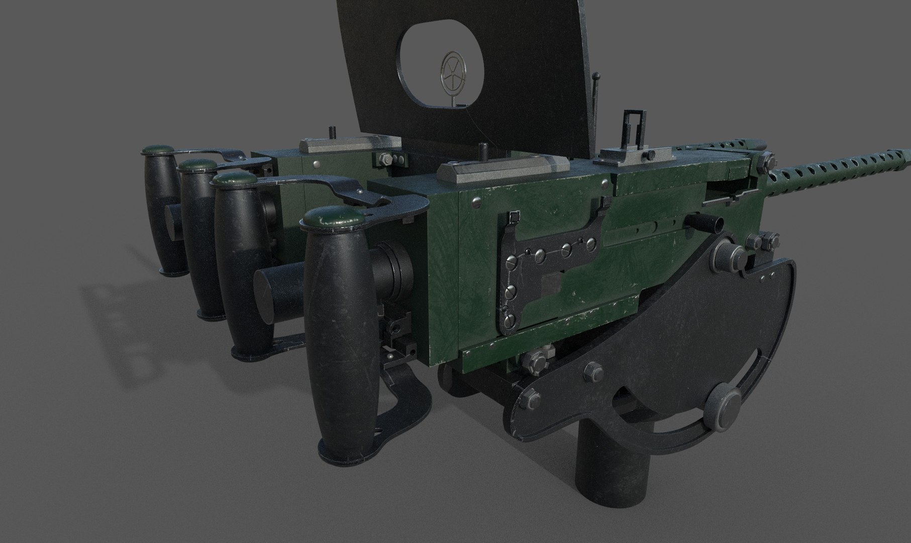 Machine Gun Turret 3D Model - TurboSquid 1661409