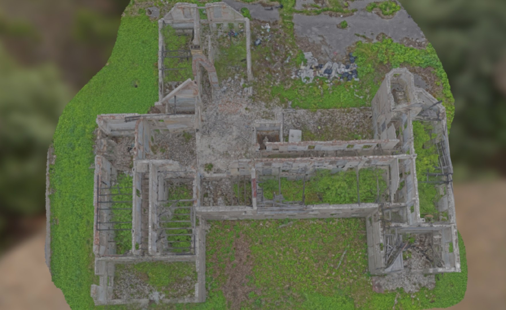Wrecked soviet building latvia 3D - TurboSquid 1691167