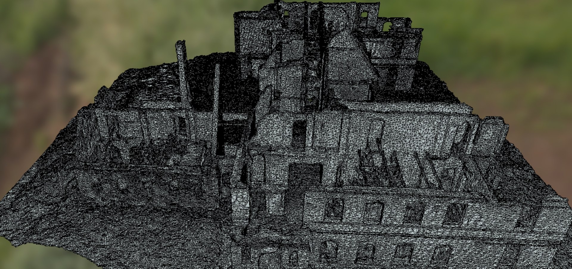 Wrecked soviet building latvia 3D - TurboSquid 1691167