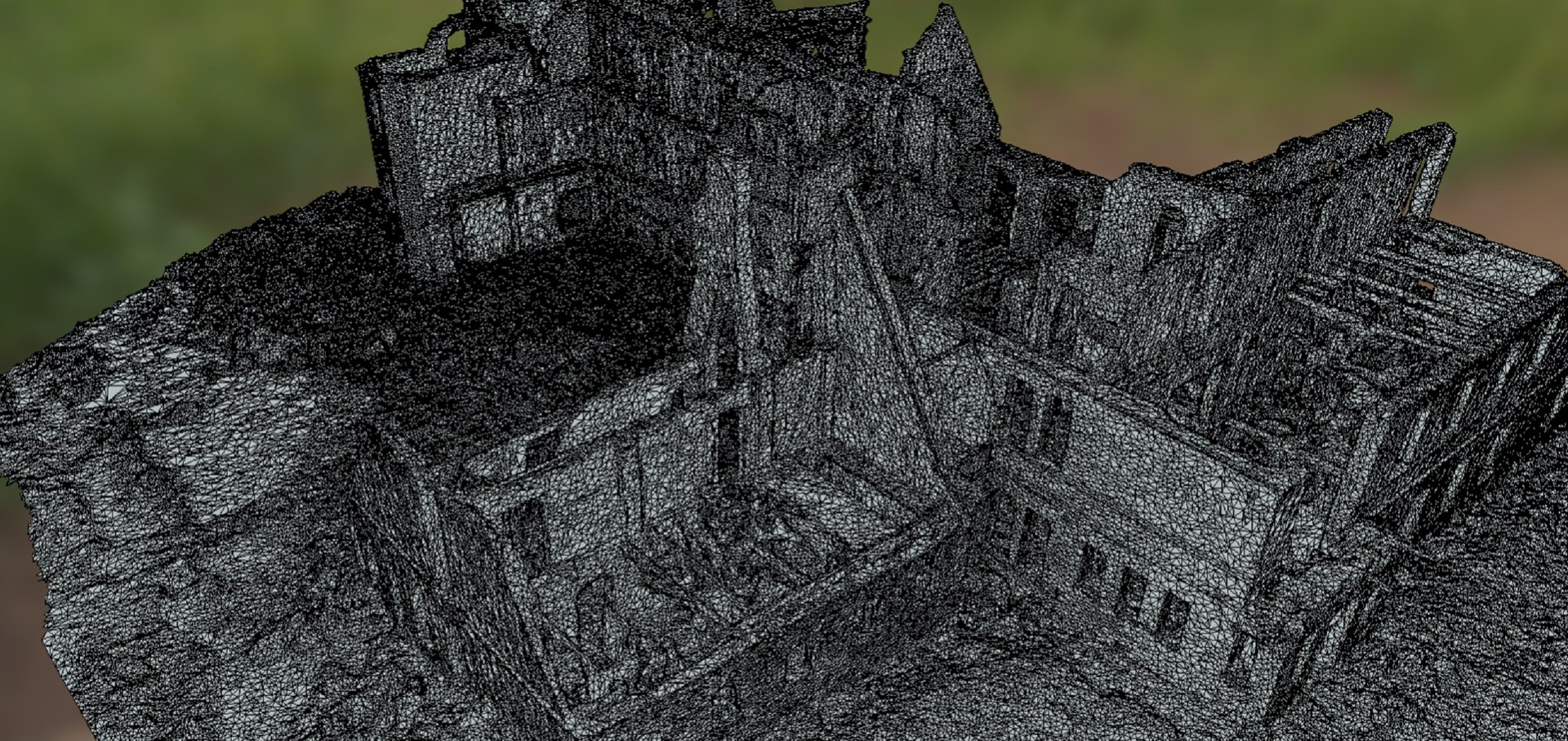 Wrecked soviet building latvia 3D - TurboSquid 1691167