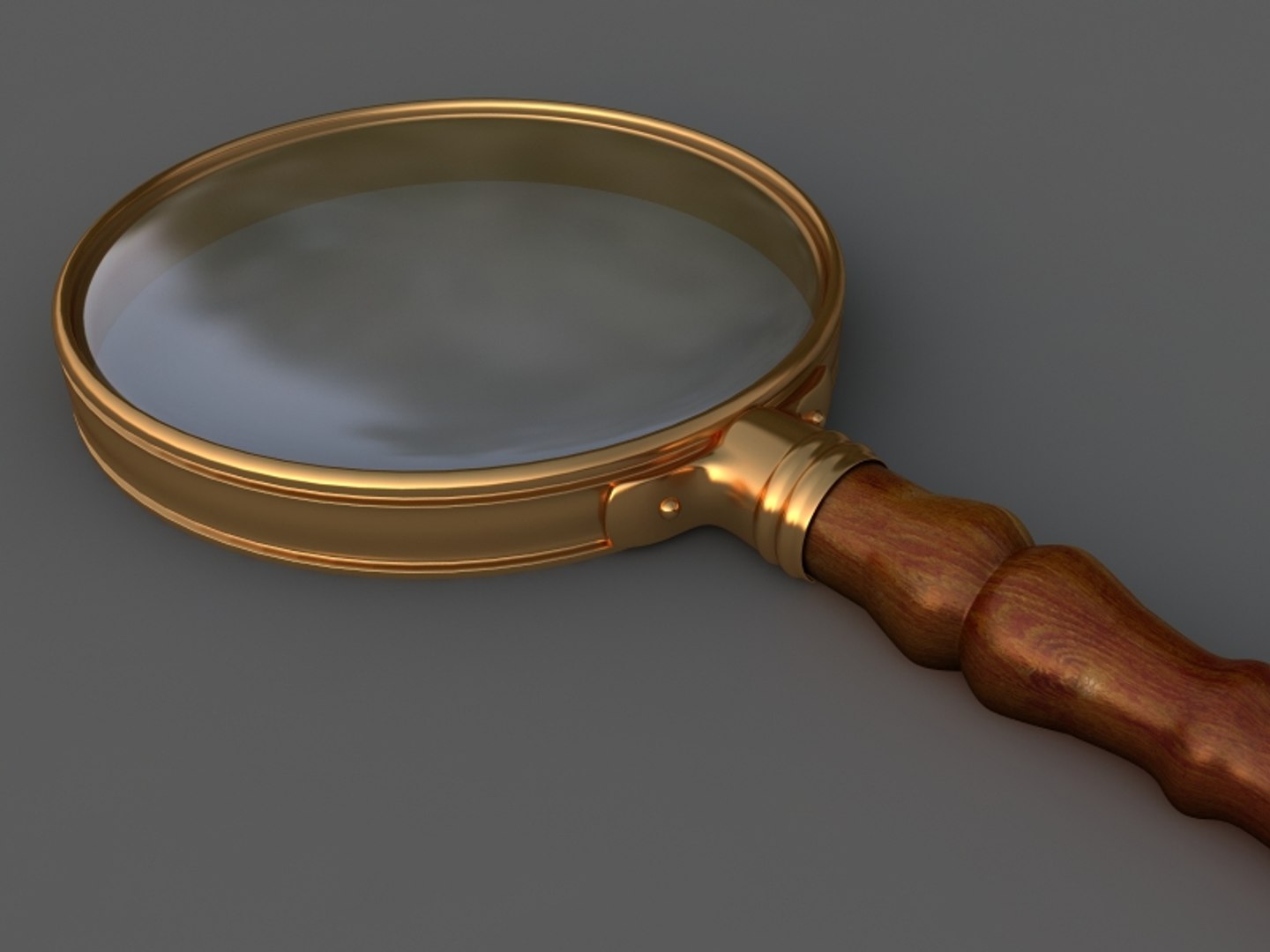 3d Antique Magnifying Glass
