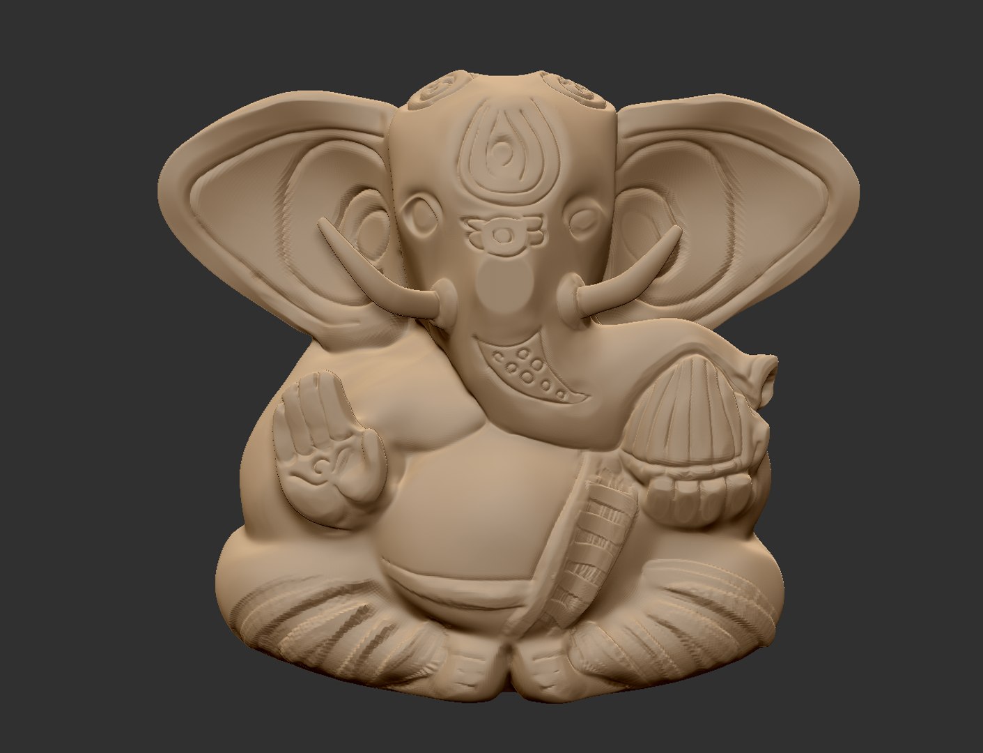 Ganesha Sculpture 3d Model