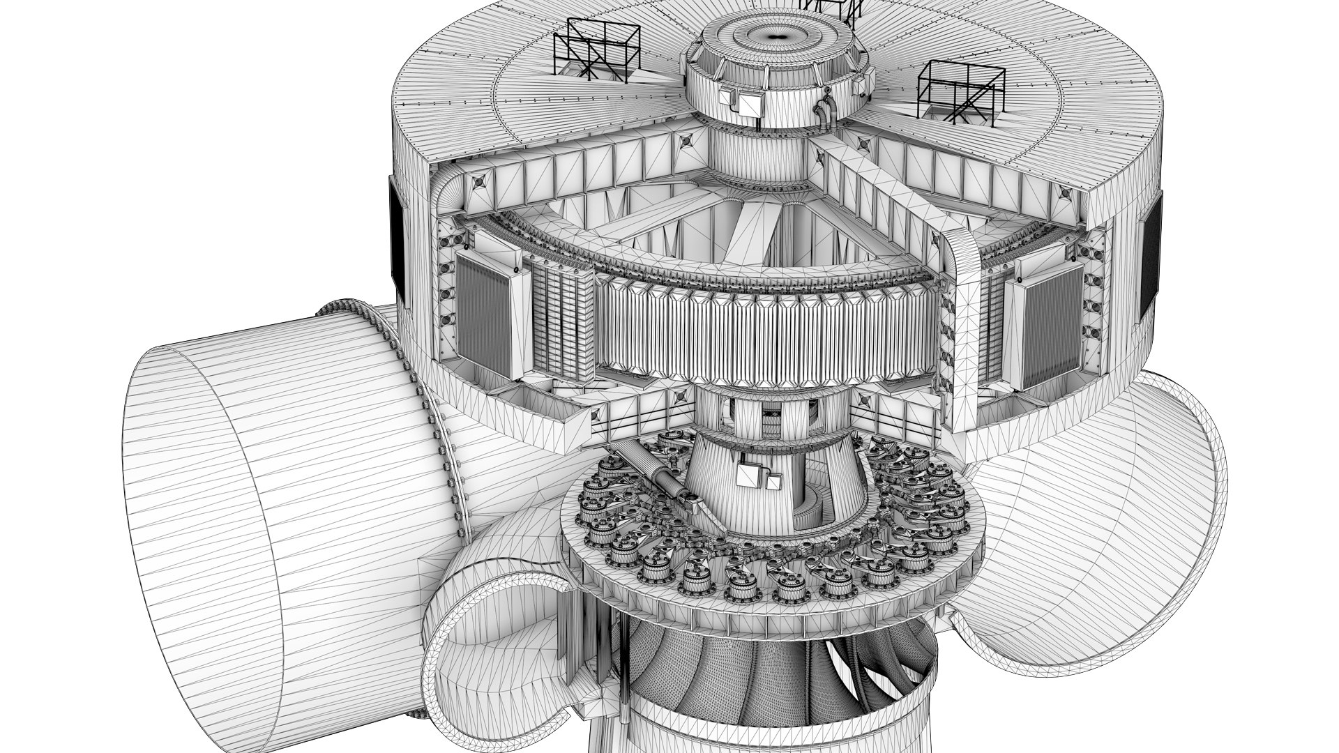 Hydroelectric Power Generator 3D Model - TurboSquid 1955406