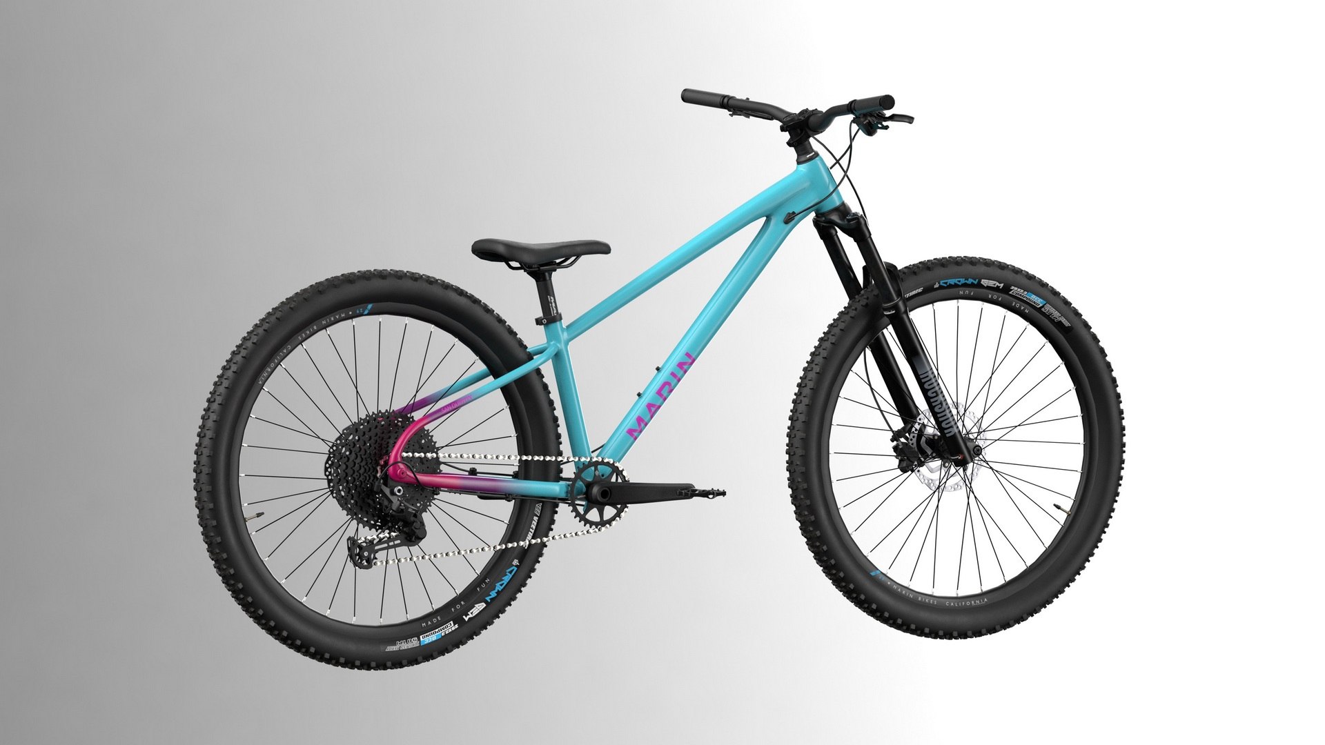 3D MTB Hardtail Blue Purple - TurboSquid 2318626