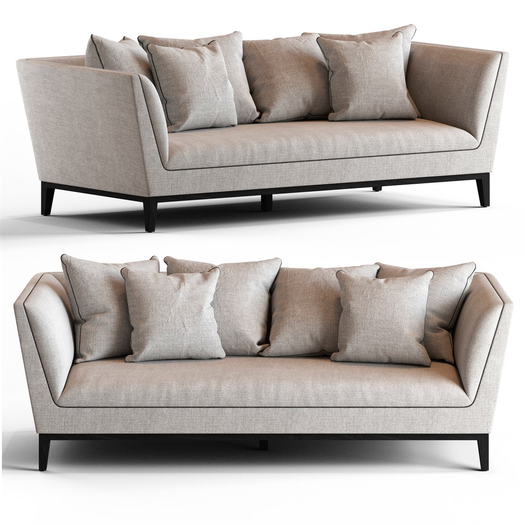 Globewest Vittoria Hampton 3-Seater Sofa 3D Model - TurboSquid 2184597