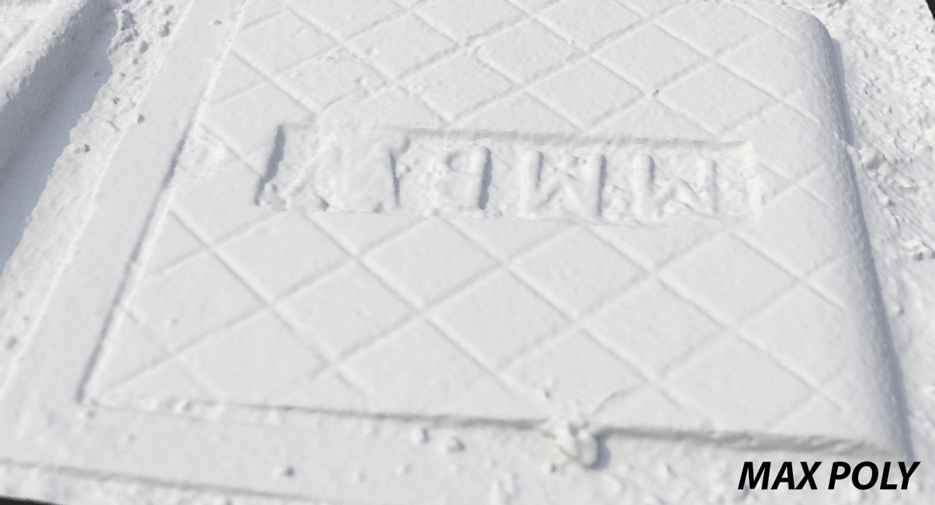 3D Metal Utility Cover 8k - TurboSquid 1419970