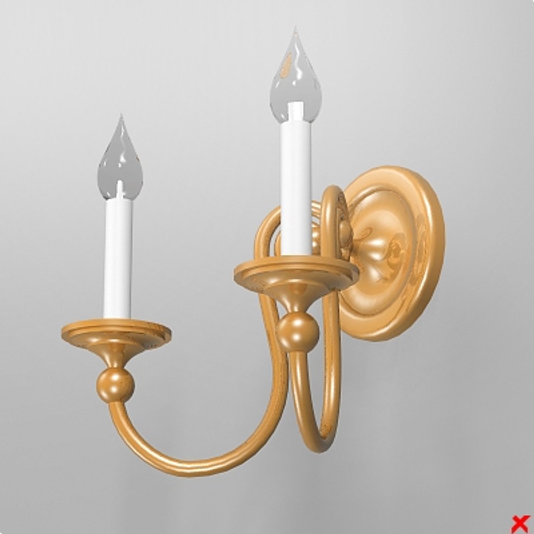 50 wall lamps 3d model
