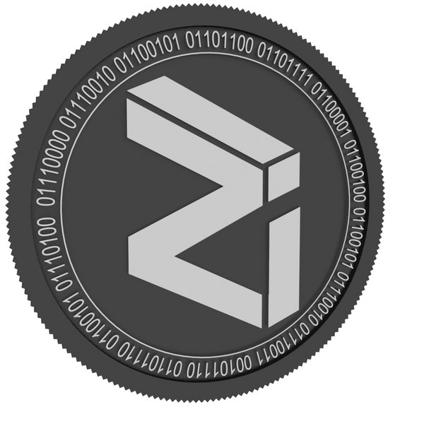 modelo 3d moneda negra zilliqa - TurboSquid 1435003