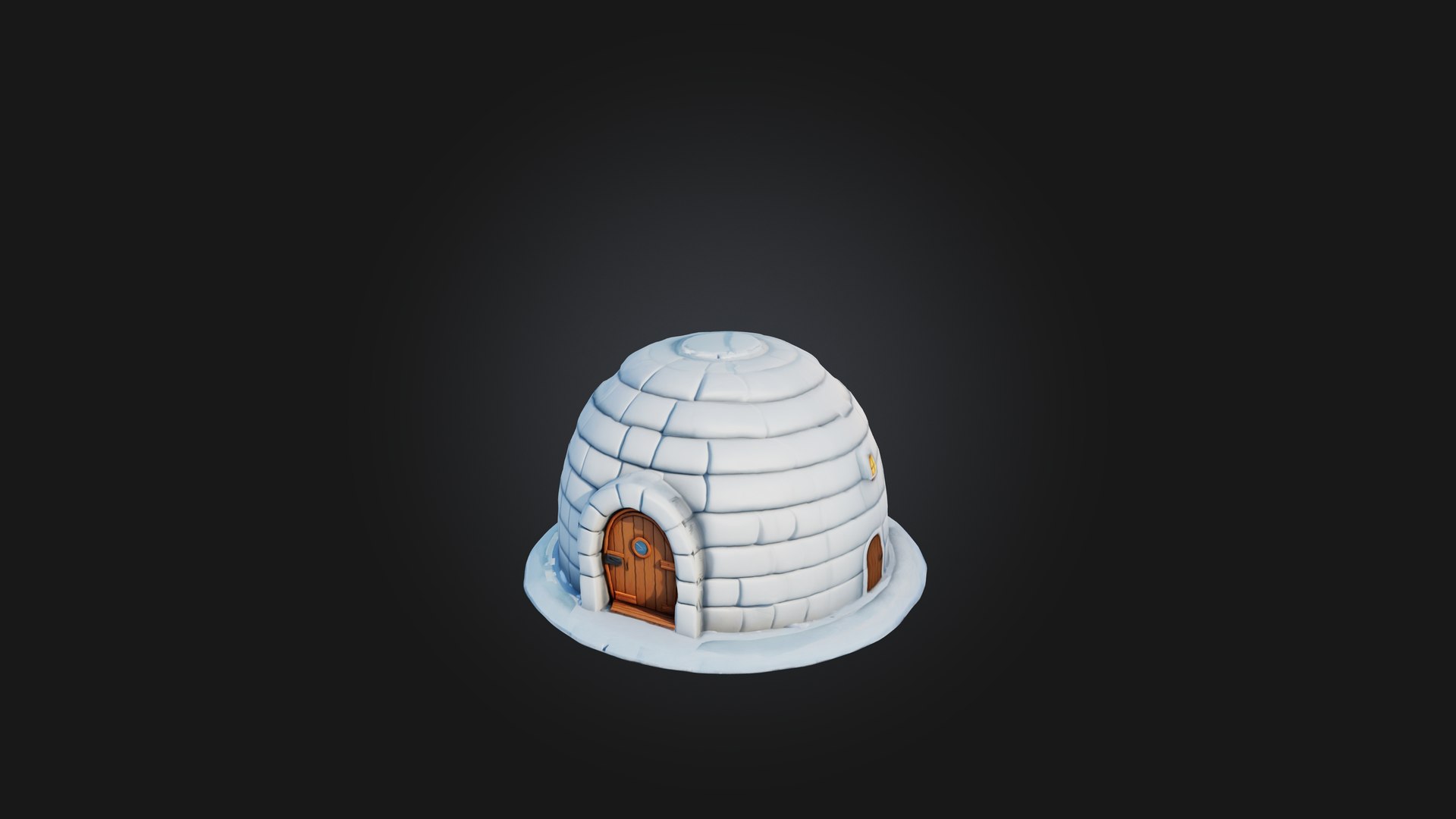 Cartoon Igloo 3D Model - TurboSquid 2291796