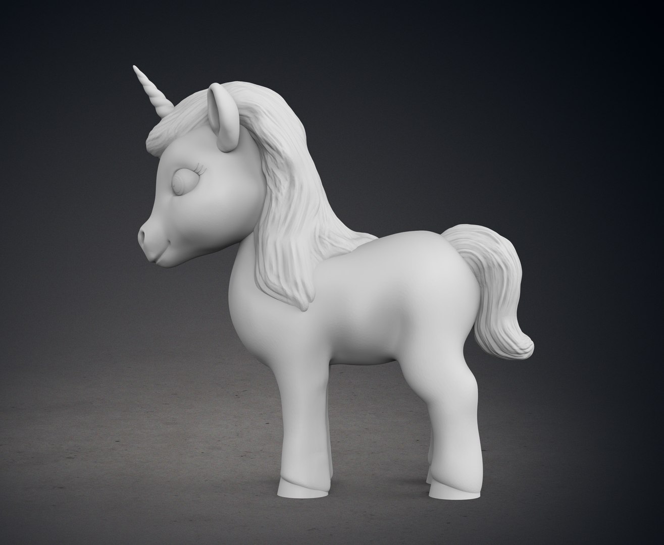 3D Cute Unicorn Model - TurboSquid 2226804