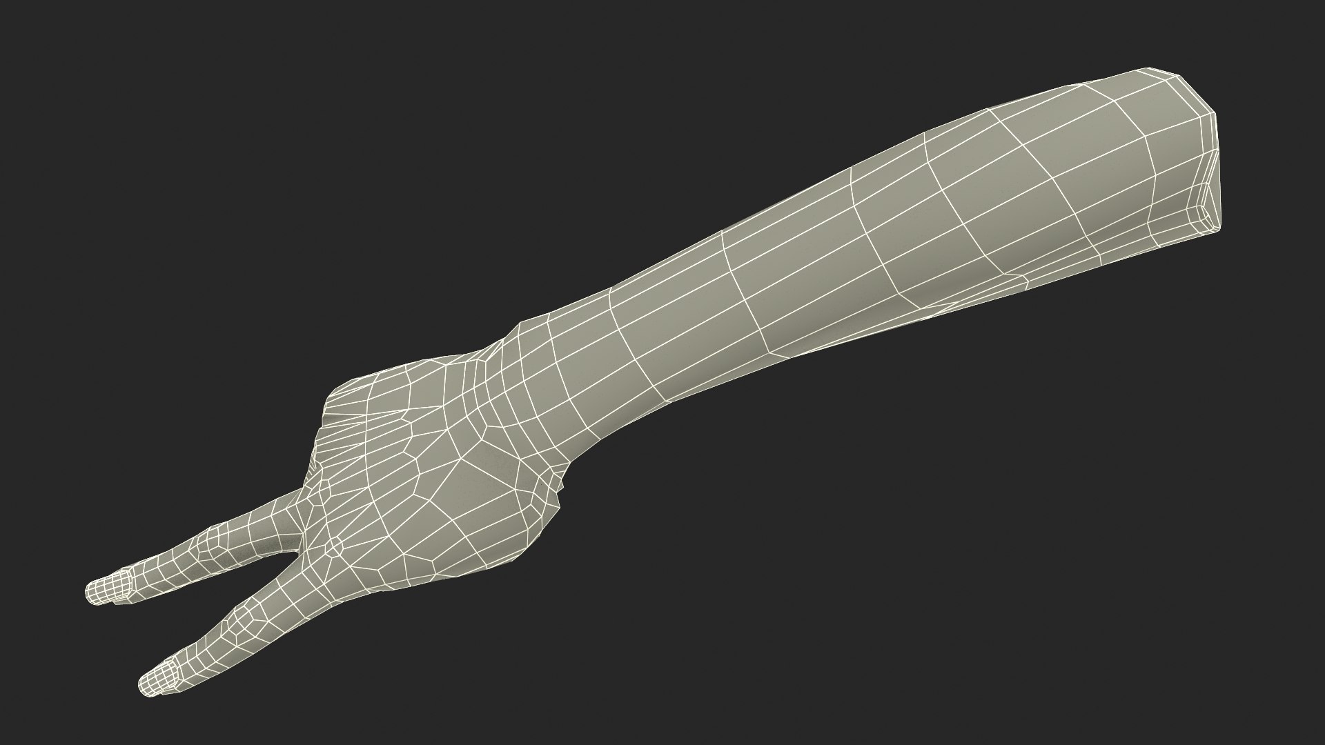 Hand Of African Female Victory Sign Pose 3D Model - TurboSquid 2193595