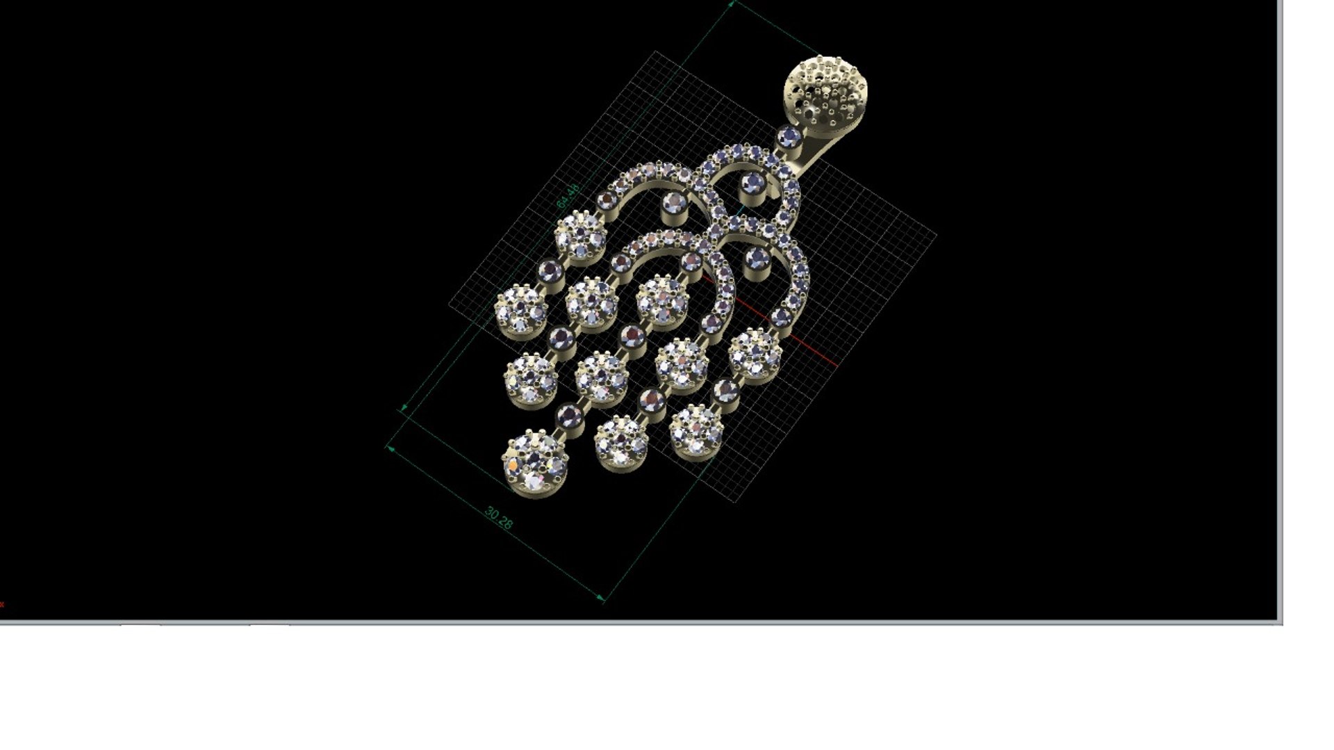 Earrings Gem Matrix Model - TurboSquid 1229506