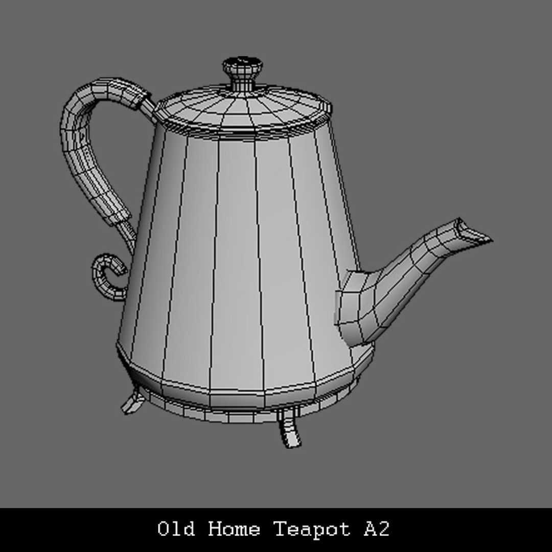 Old Home Teapot Obj