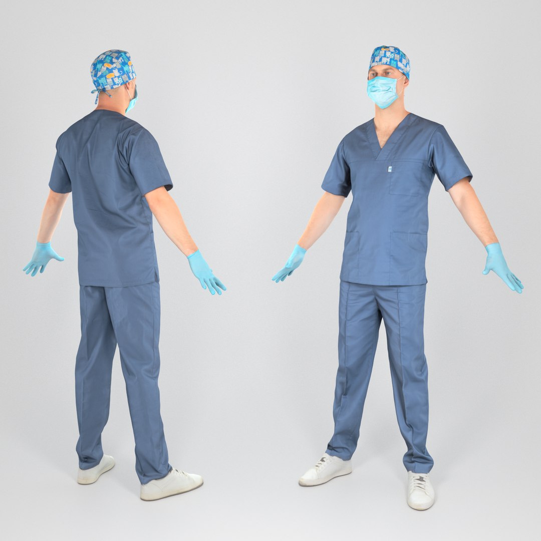 Animation Ready Man Surgeon Model - TurboSquid 1549593