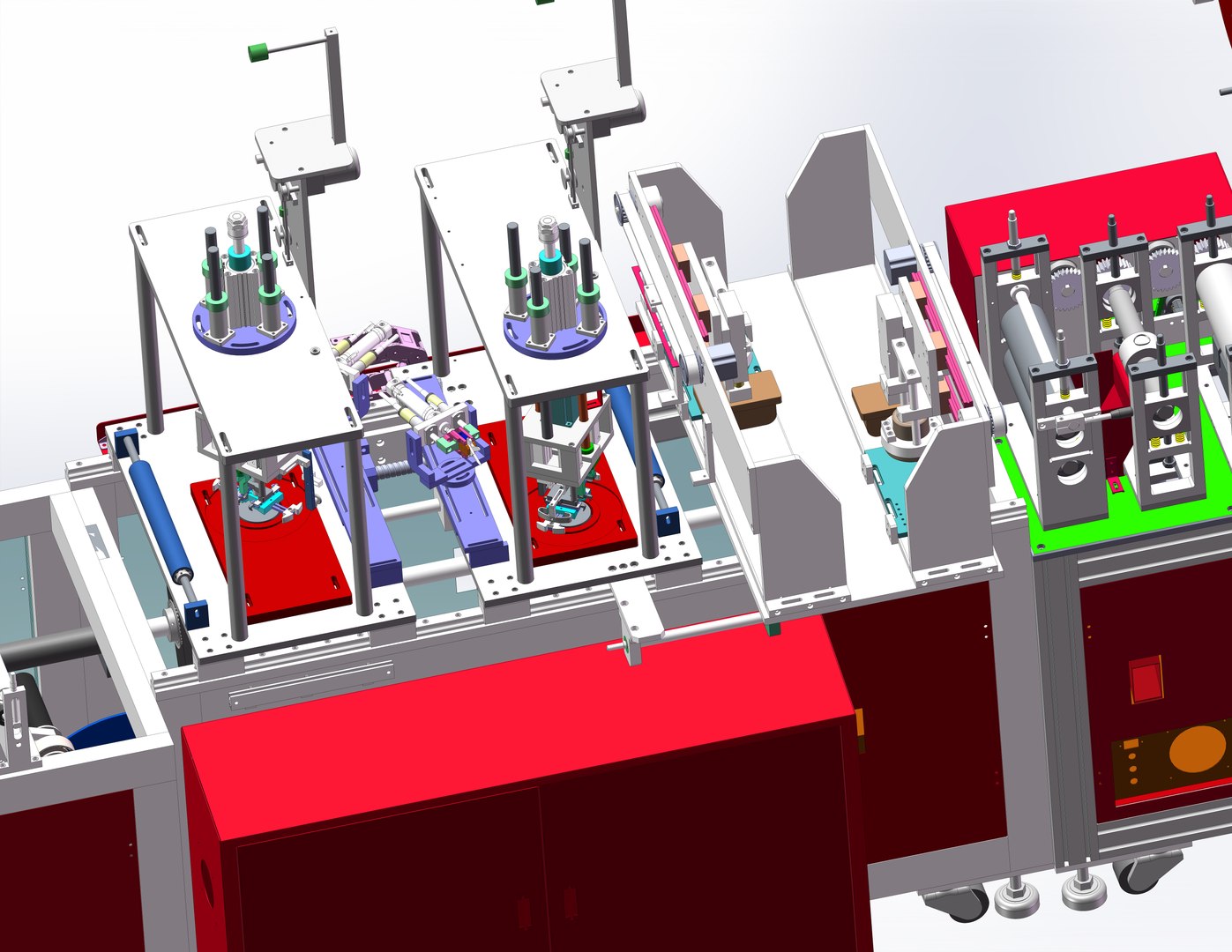 Fully Automatic NK95 Mask Machine Assembly Line Model - TurboSquid 1853734