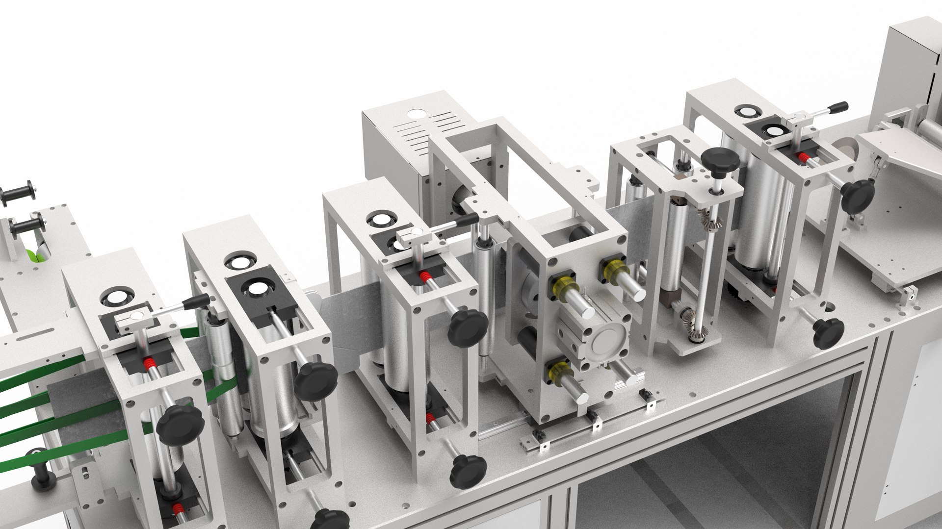 Fully Automatic NK95 Mask Machine Assembly Line Model - TurboSquid 1853734