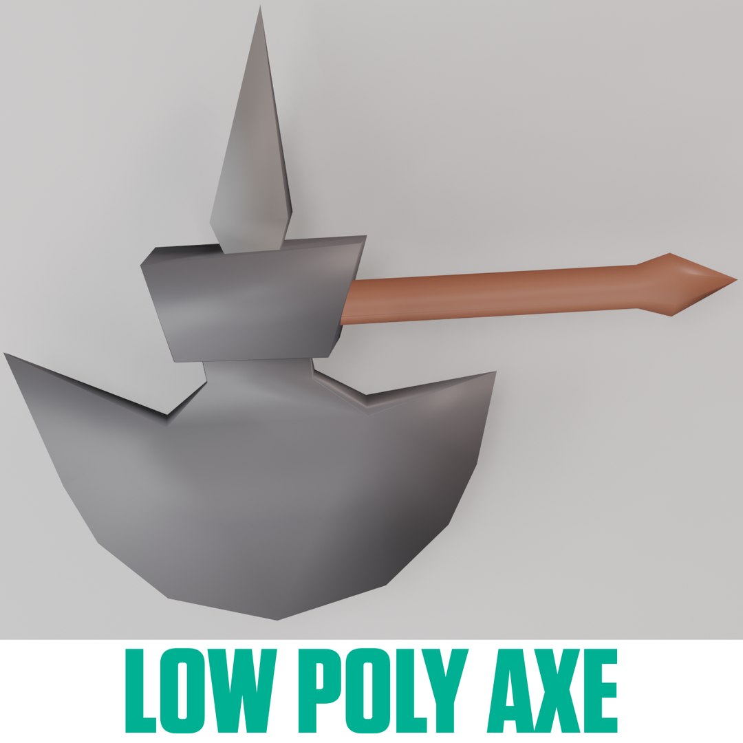 3D Low Poly Axe model - TurboSquid 1866863