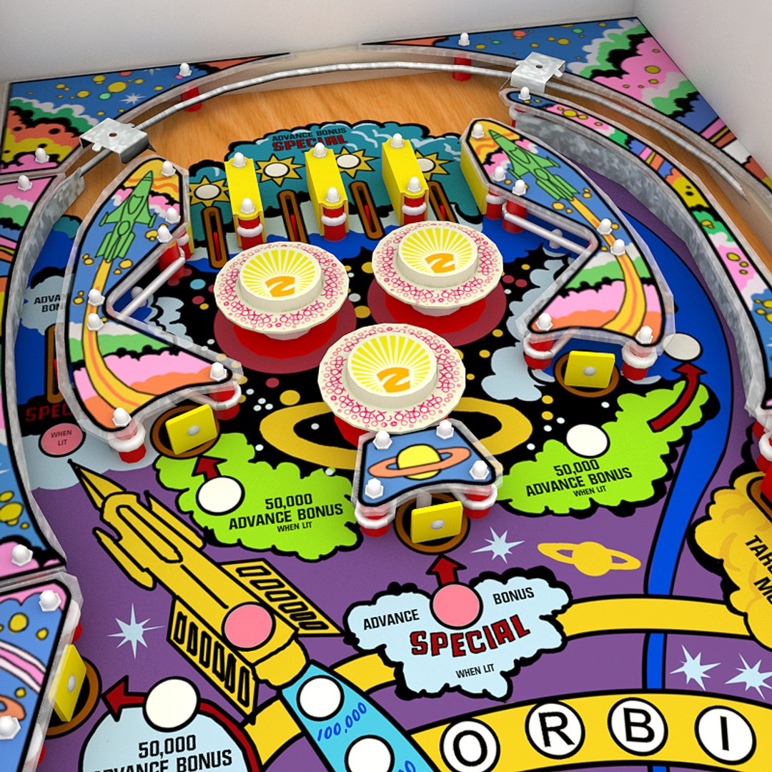 3D Model Moon Flight Pinball - TurboSquid 1188432