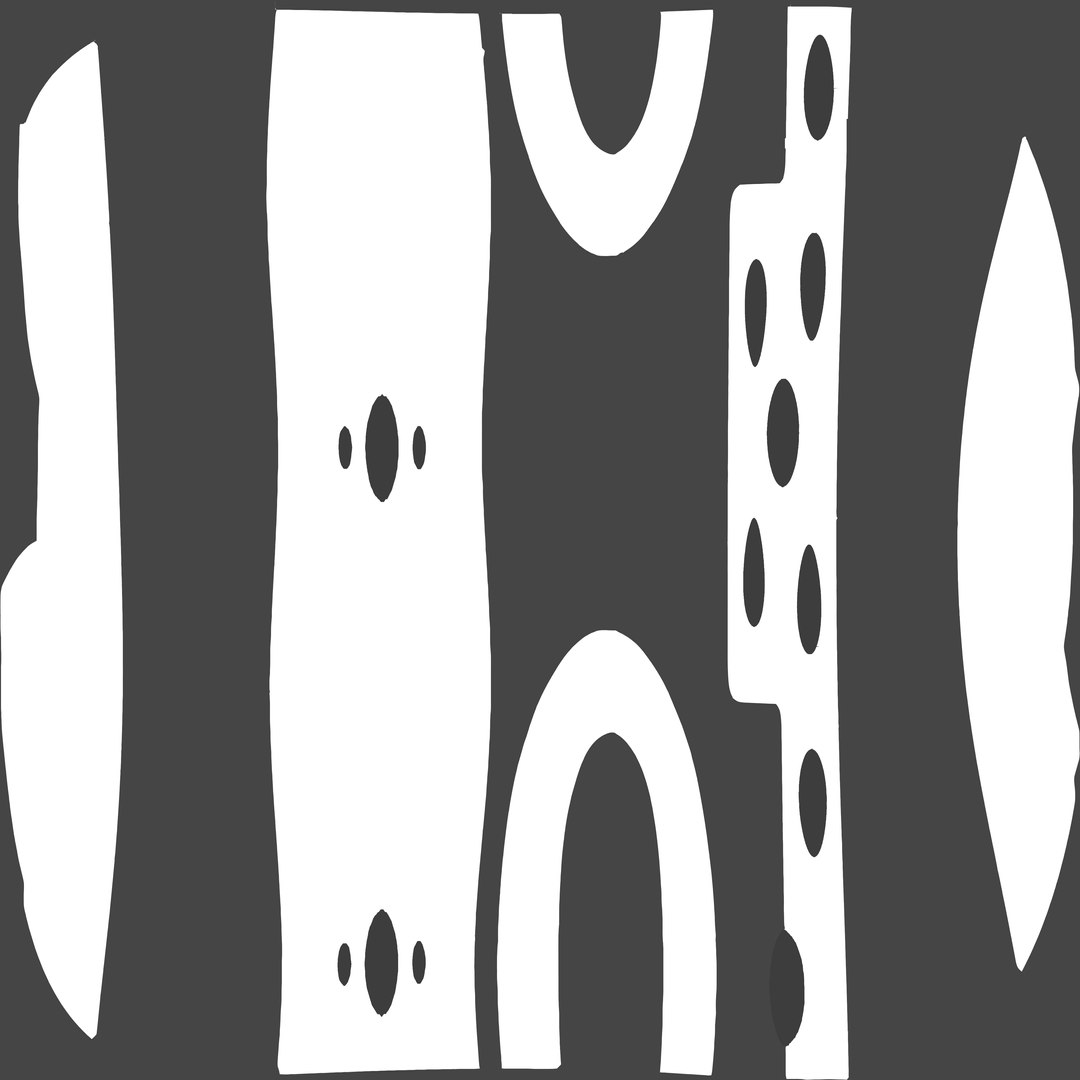 3d Model Of Futuristic Cables Connectors Wiring