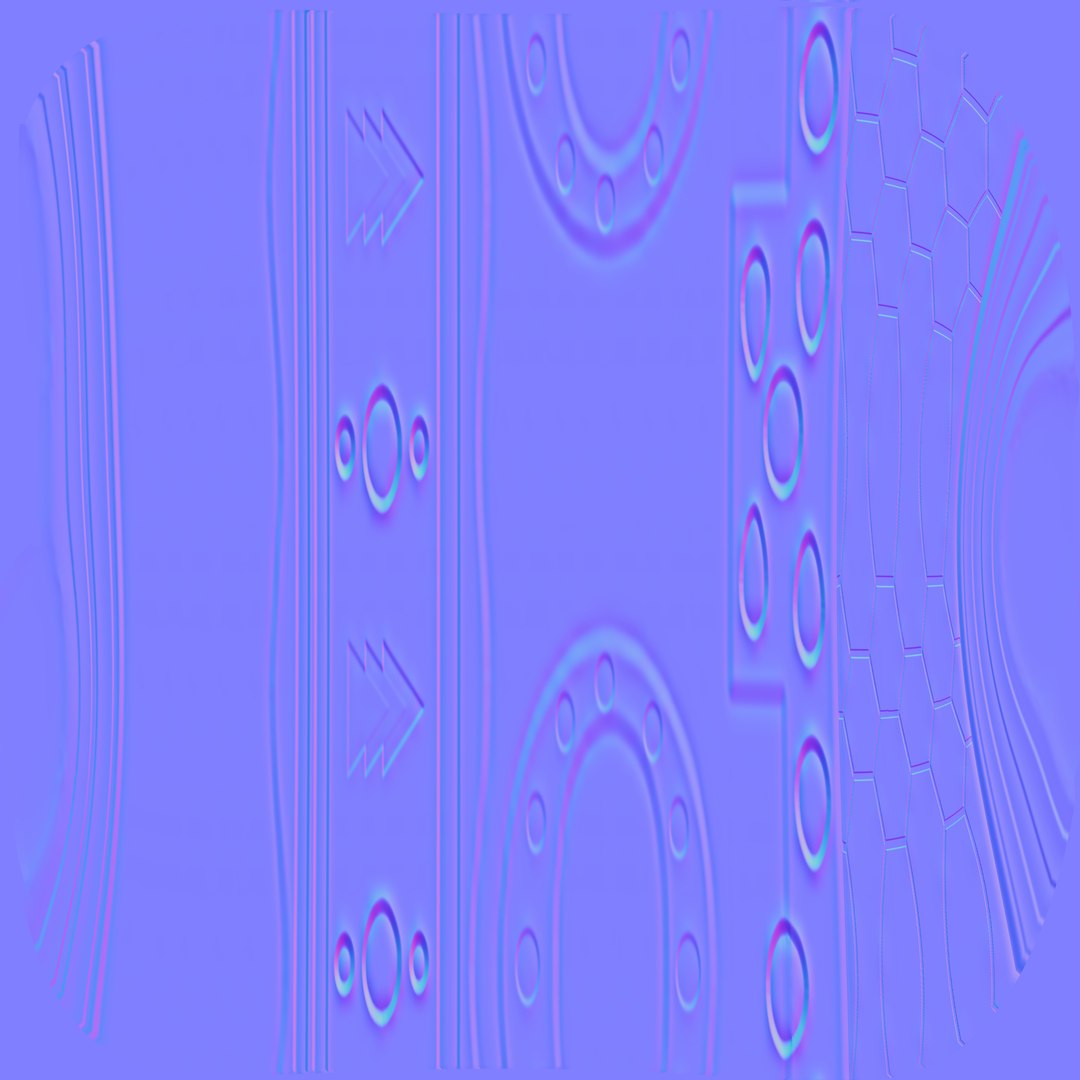 3d Model Of Futuristic Cables Connectors Wiring