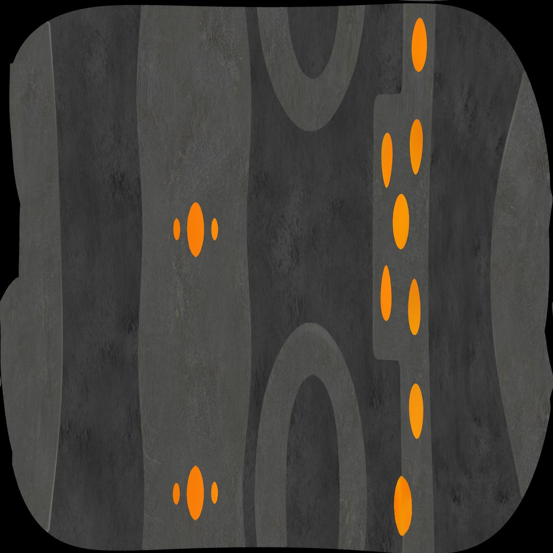 3d Model Of Futuristic Cables Connectors Wiring