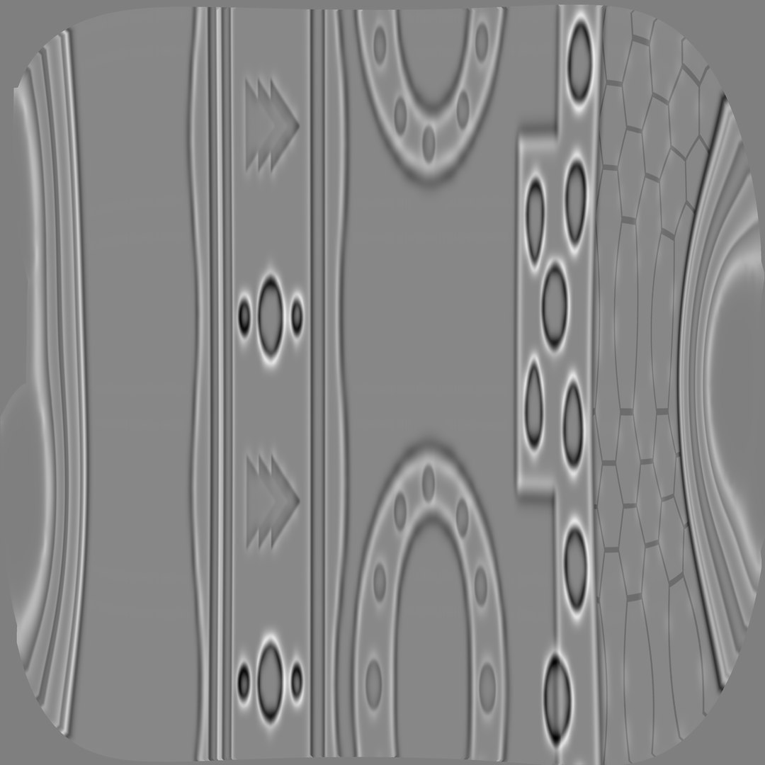 3d Model Of Futuristic Cables Connectors Wiring