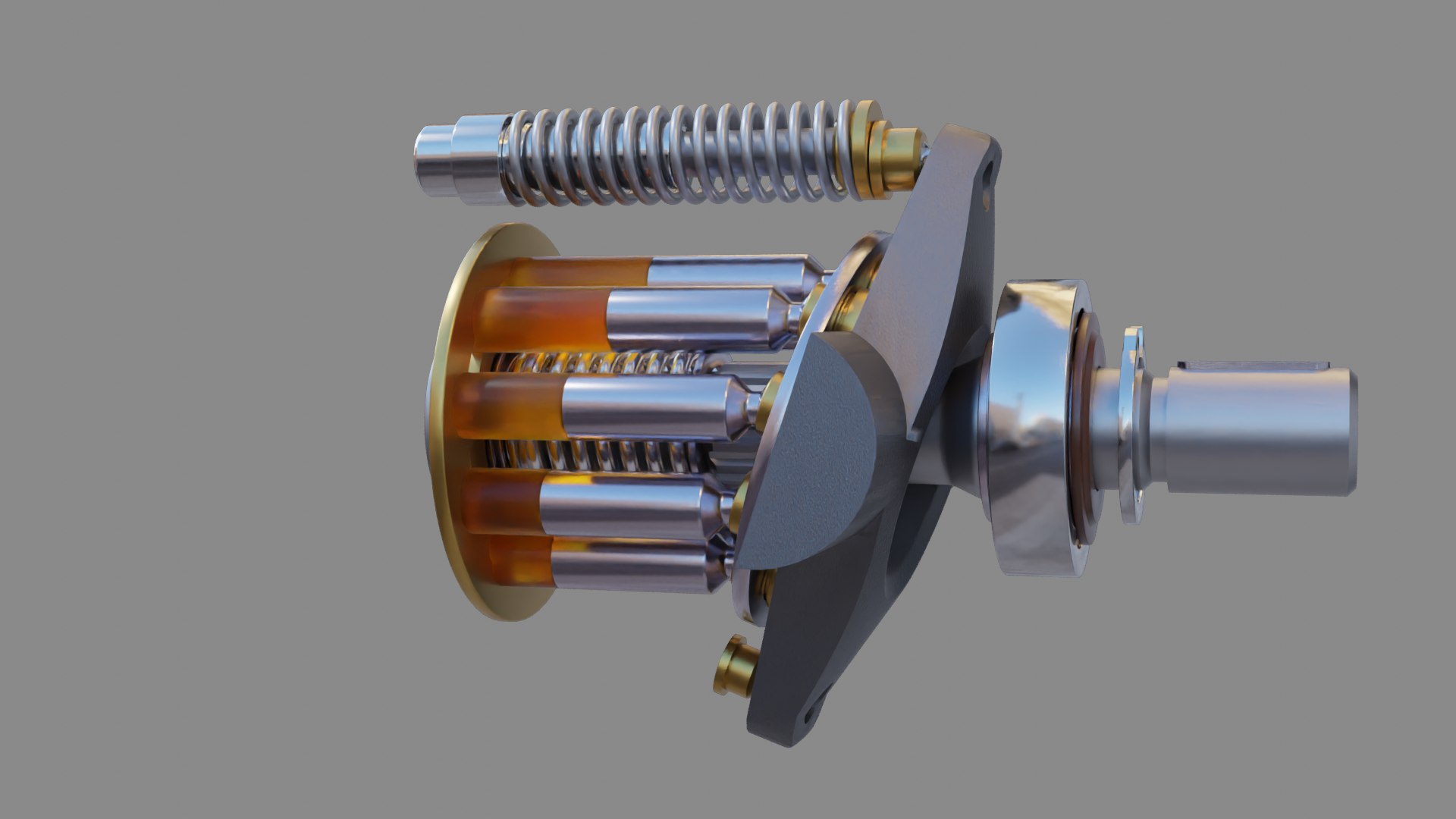 3D Hydraulic Piston Pump - Internal Components - TurboSquid 2126975