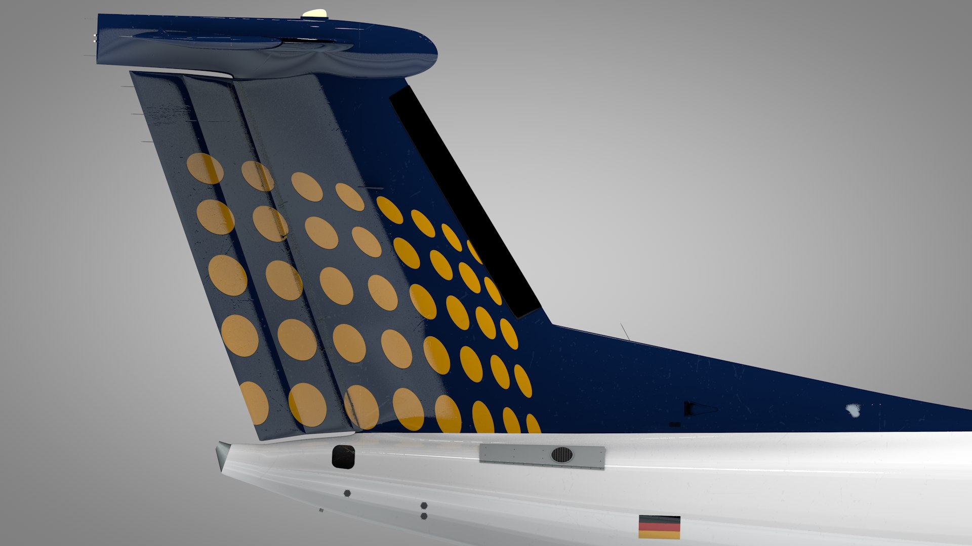 3D LUFTHANSA REGIONAL Bombardier DHC-8 Q400 Dash 8 L1499 - TurboSquid ...