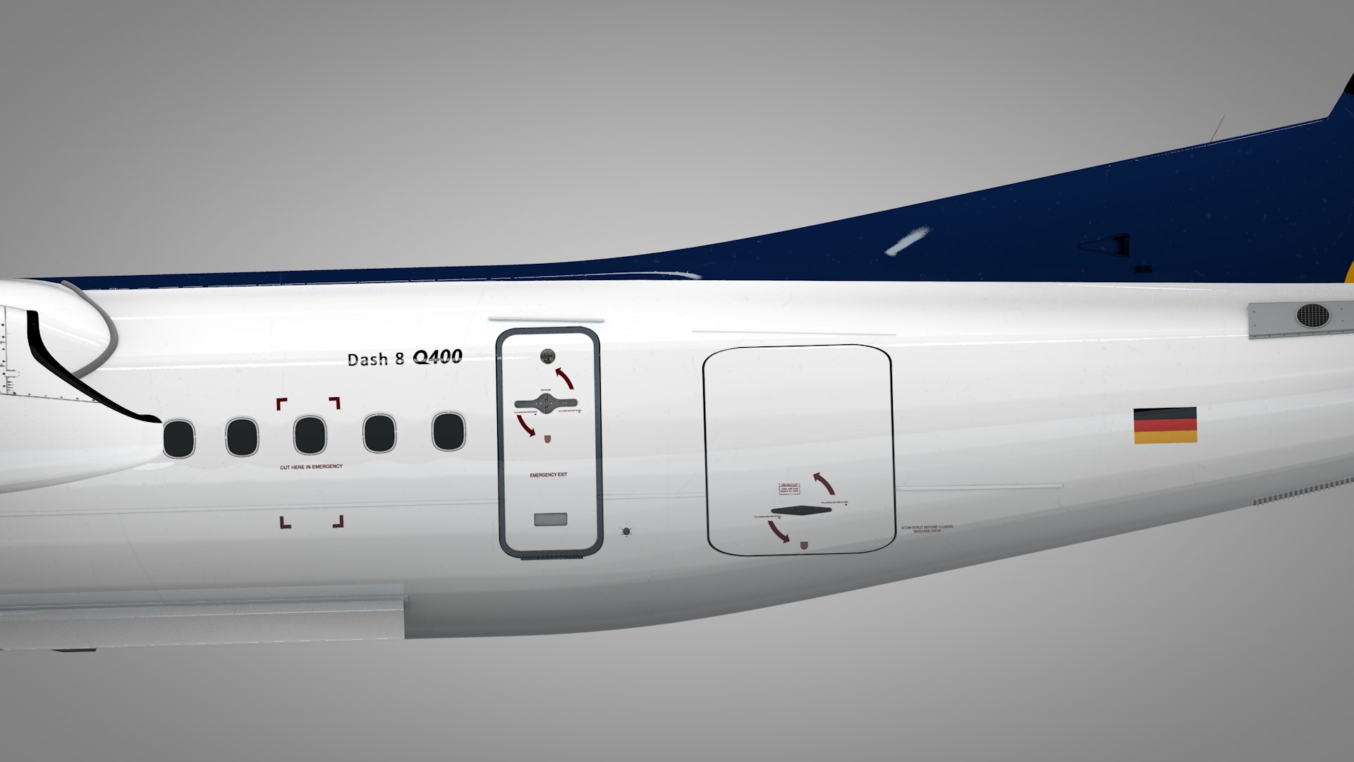 3D LUFTHANSA REGIONAL Bombardier DHC-8 Q400 Dash 8 L1499 - TurboSquid ...