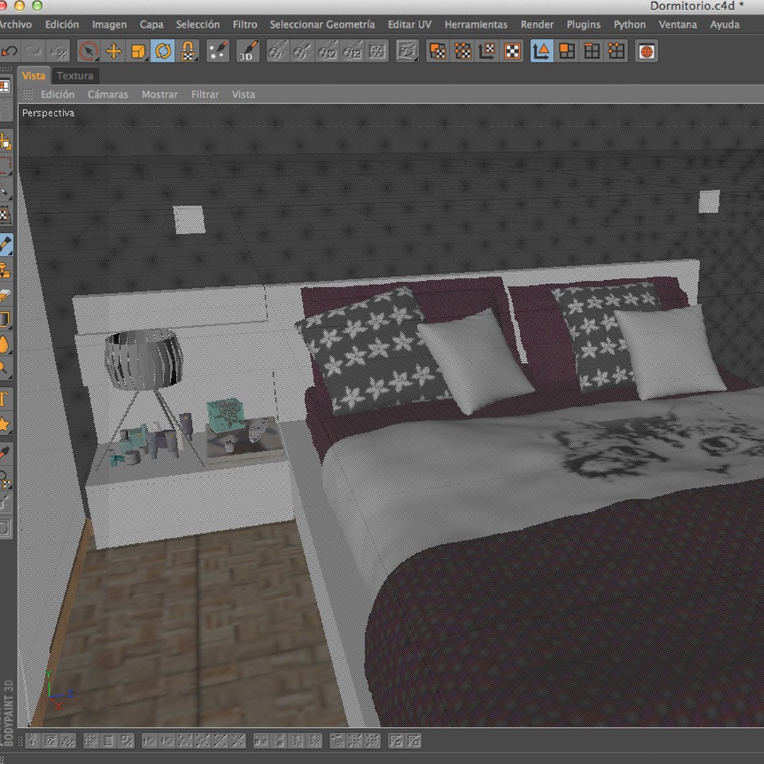 3d Max Bedroom Bed